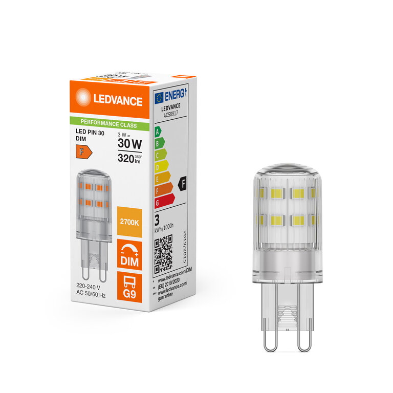 Osram / Ledvance Pin LED Performance 3-30W 827 warmweiß 320lm dimmbar ...